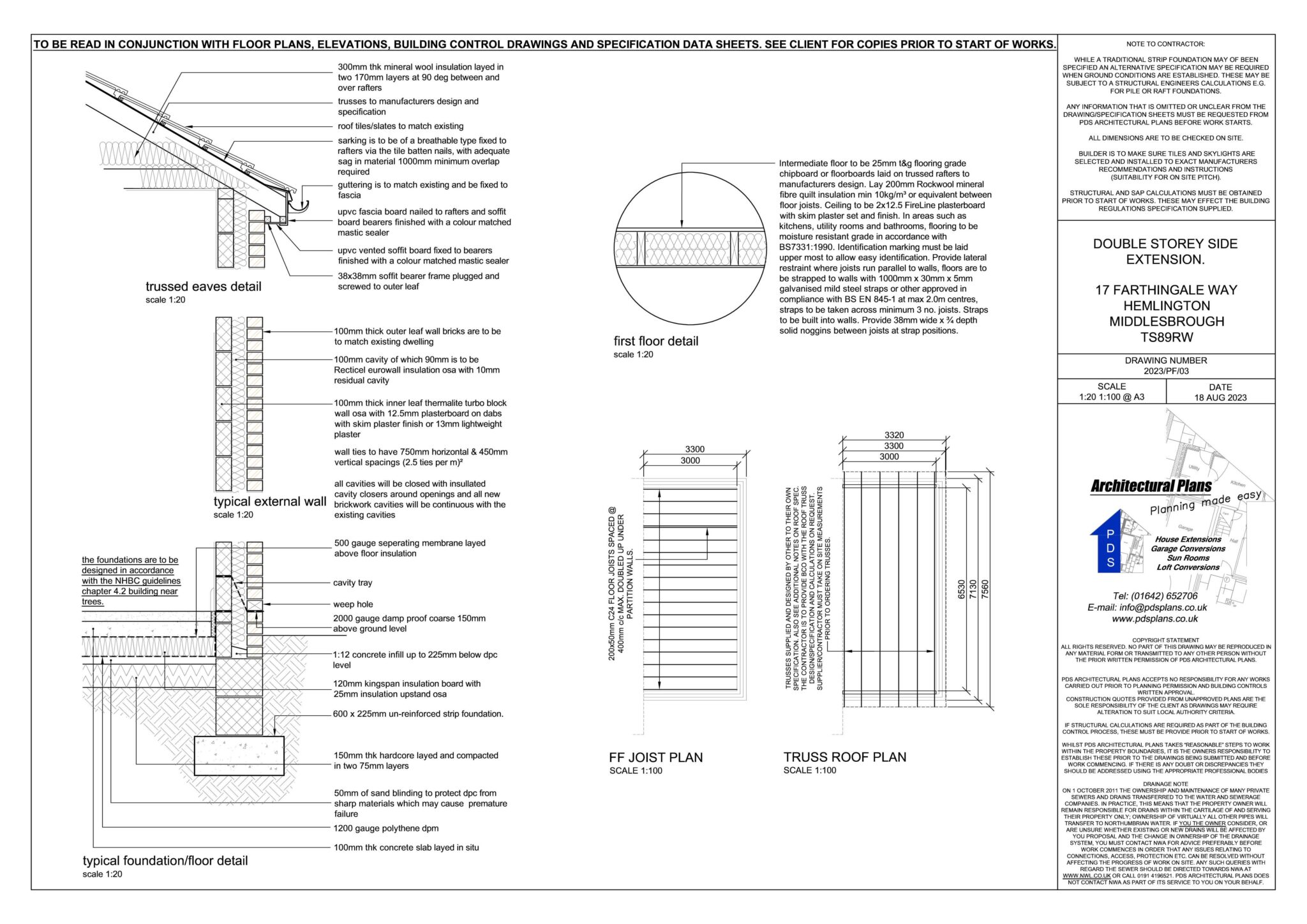 Architectural drawings plans planning permission