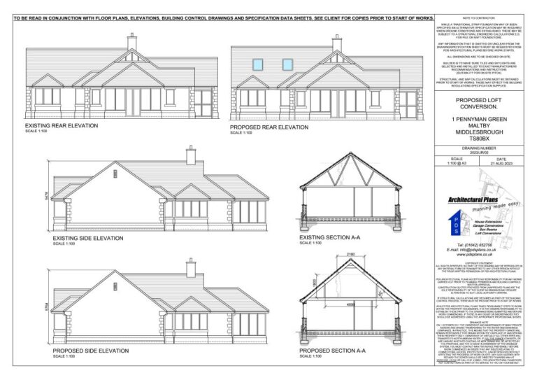 Loft conversions sample plans - PDS Architectural Plans